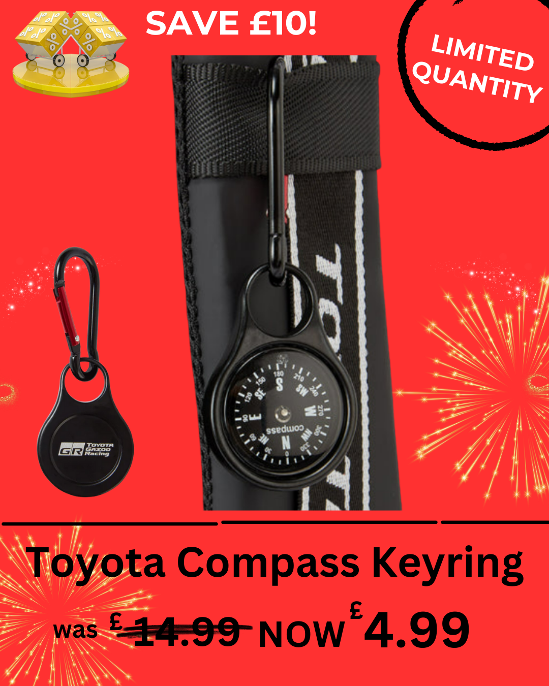 Toyota GR Compass Keyring – Rallyemerchandise.com