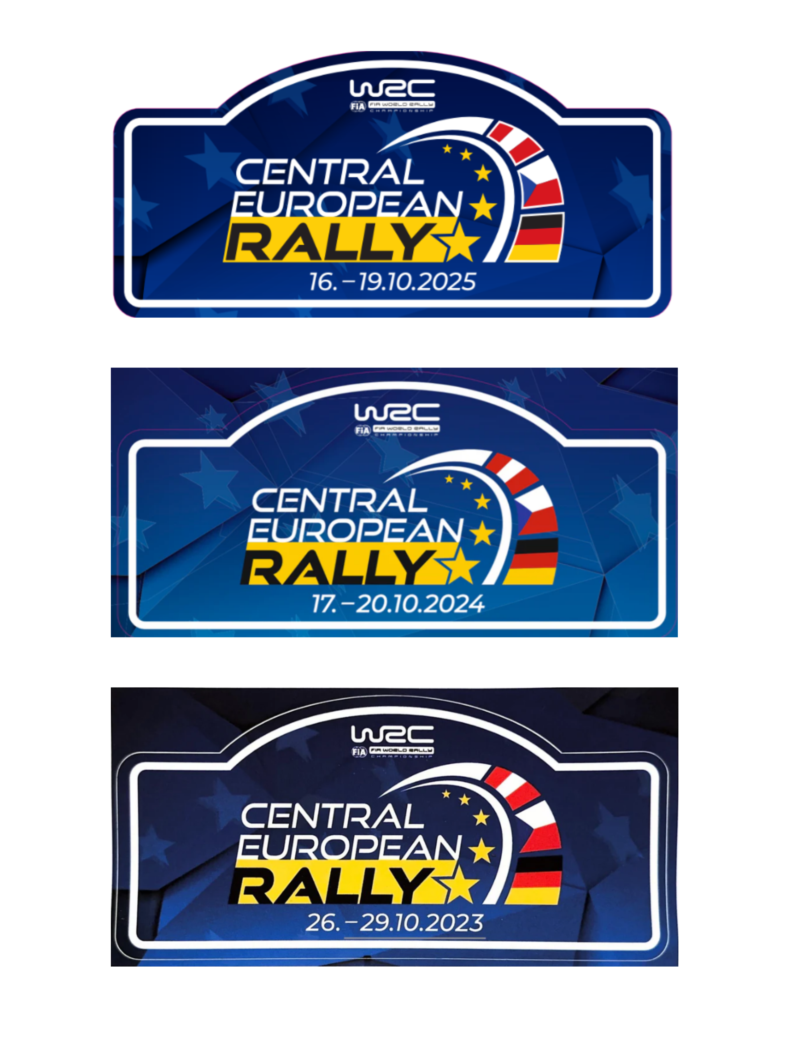 Pack of 3 CER Plates- 2025/2024/2023- Limited Quantity ...
